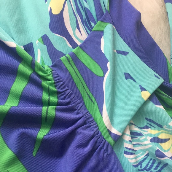 Lilly Pulitzer | Dresses | Lilly Pulitzer Yvette Iris Blue Chablis Wrap ...
